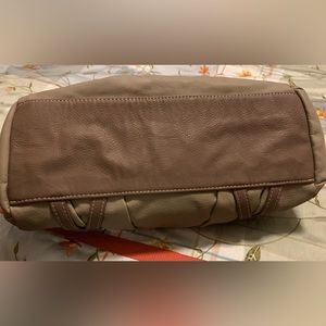Laura Scott | Bags | Laura Scott Bag Purse Satchel 2 Tone Tanbrown ...